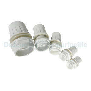 PVC Bulk head / tank fitting Ø 25mm white