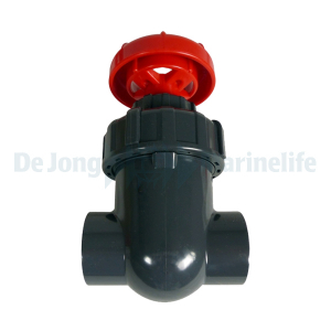 PVC Gate Valves / Stop Valve - Gray/Red